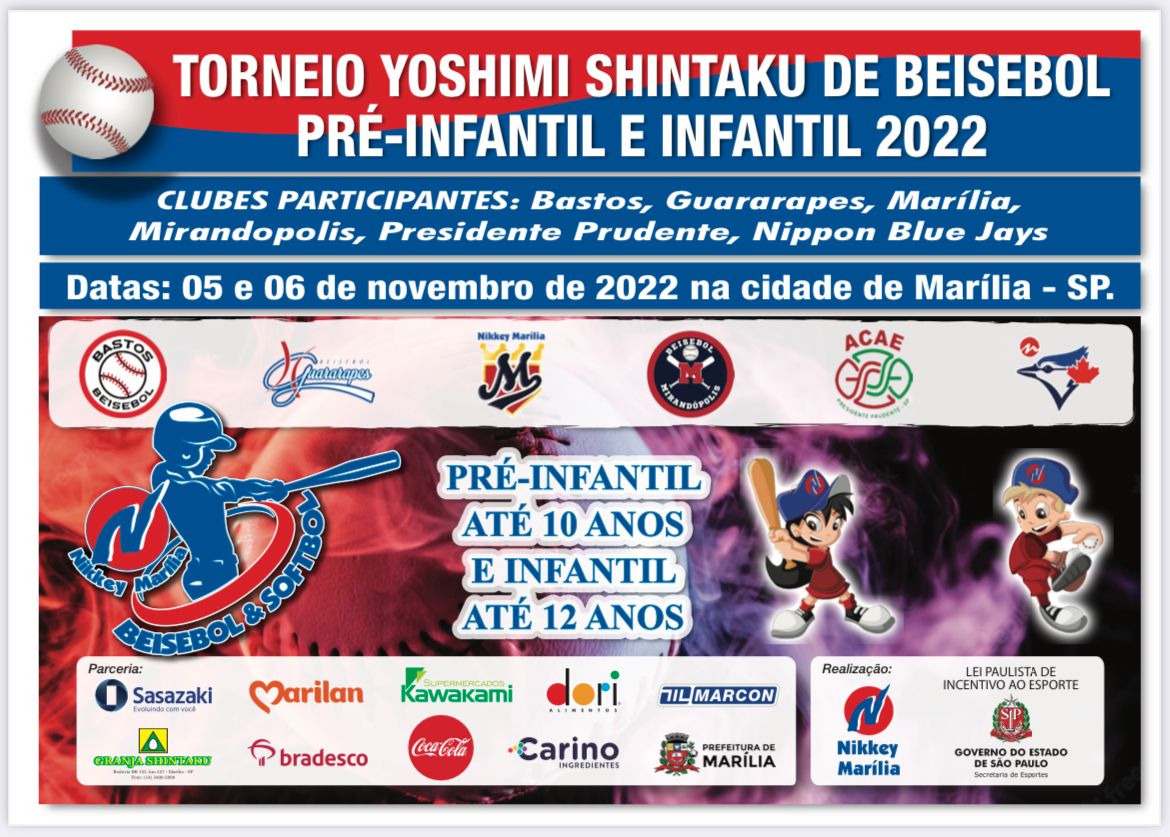 NIKKEY MARÍLIA sediara TORNEIO YOSHIMI SHINTAKU DE BEISEBOL PRÉ ...